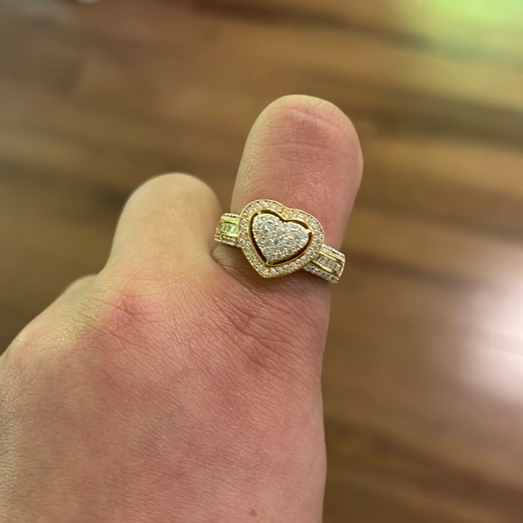 Jewelry | Pave Heart Ring | Poshmark